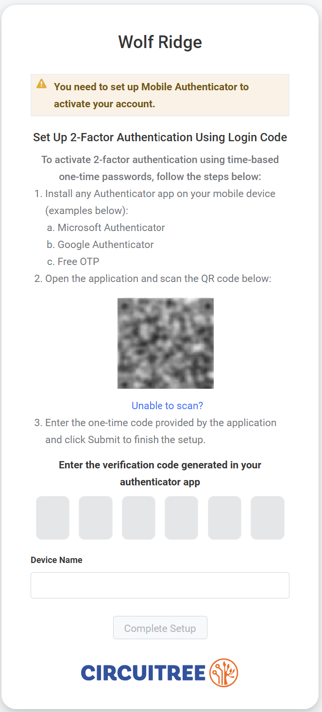 🔐 Multi-Factor Authentication (MFA) — End-User Guide for CircuiTree Admins – CircuiTree